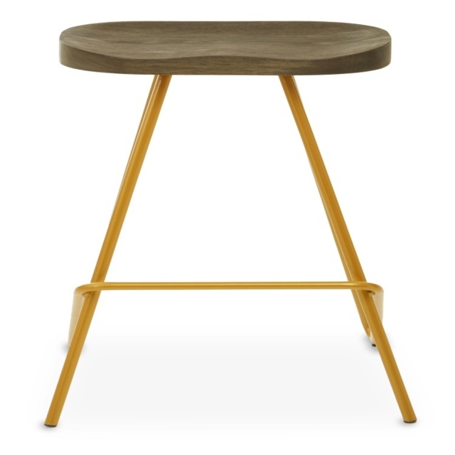 Interiors By Premier Gold Metal Frame Bar Stool, Sleek Kitchen Stool ...