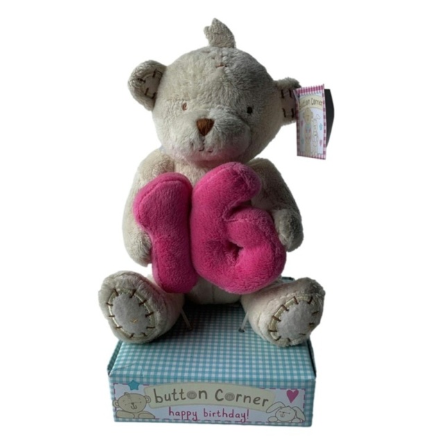 16Th Birthday Button Corner Bear by Tesco - Marketplace | ufurnish.com