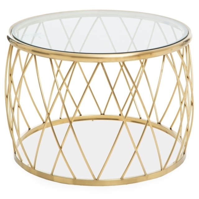 Interiors By Premier Luxurious Gold Coffee Table, Gold Metal And Glass ...