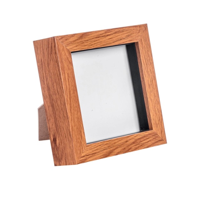 "Nicola Spring 4 x 4"" Photo Frame - Dark Wood - 3D Photo Frame Picture ...