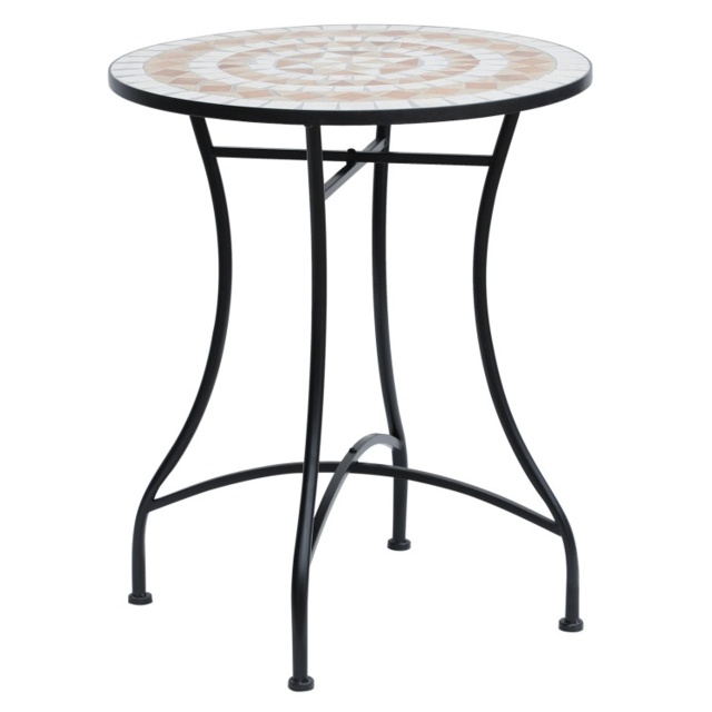Outsunny Mosaic Bar Table Round Ceramic Bistro Garden Furniture by ...