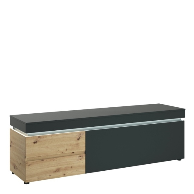 Luci 1 Door 2 Drawer 180Cm Wide Tv Unit (Including Led Lighting) In ...