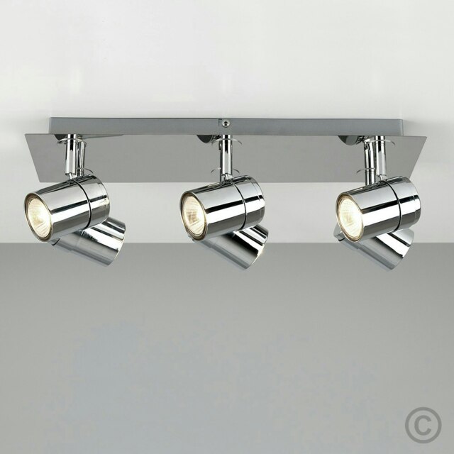 ValueLights Modern Rectangular 6 Way Adjustable Ceiling Spotlight In ...