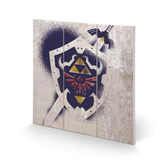 The Legend Of Zelda (Hylian Shield Stencil) - Wood Panel by Tesco ...