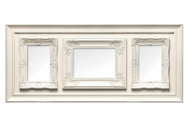 Maren Vintage Style Cream 3 Photo Frame Cream One Size by Tesco ...
