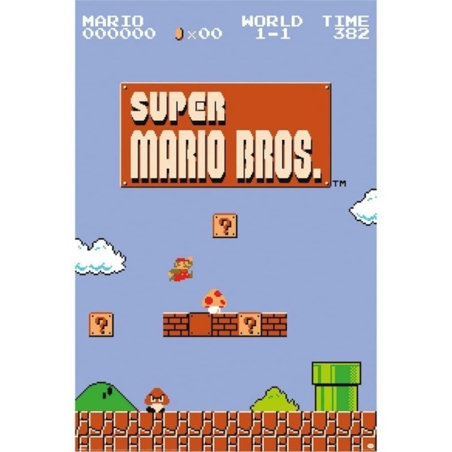 Super Mario Bros. (World 1-1) Maxi Poster - Poster / Prints by Tesco ...