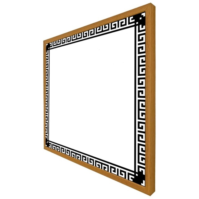 Greek Key Border Frame (Picture Frame) Brown - Oak - Xs by Tesco ...