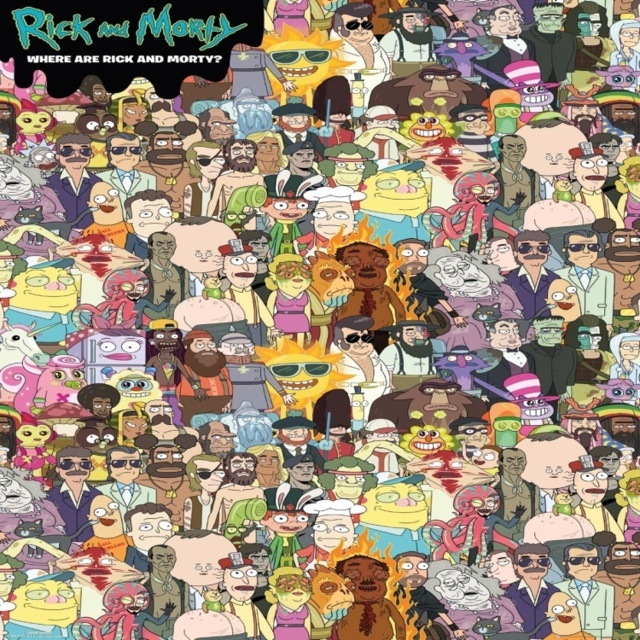 Rick & Morty Where's Rick 61 X 91.5Cm Maxi Poster by Tesco ...