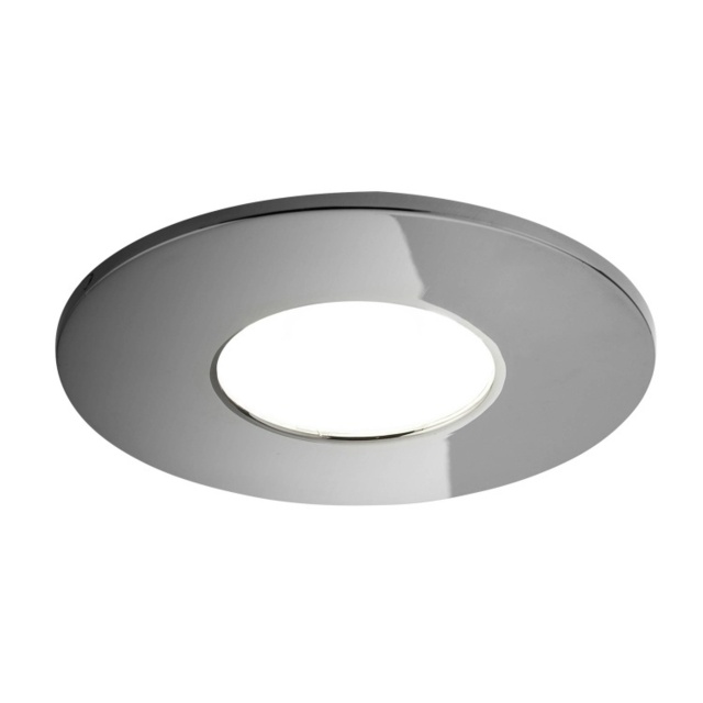 Bhs Nate Led Fixed Fire Rated Ip65 Recessed Spotlight, Black Chrome by ...