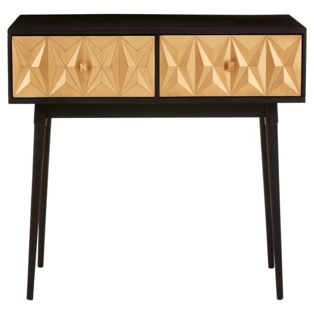 Malta Console Table Gold by Tesco - Marketplace | ufurnish.com