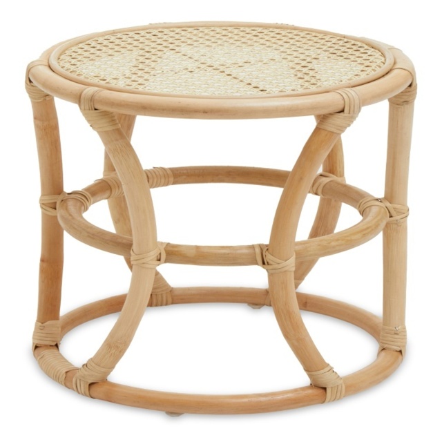 Interiors By Premier Decorative Webbed Small Natural Rattan Table ...