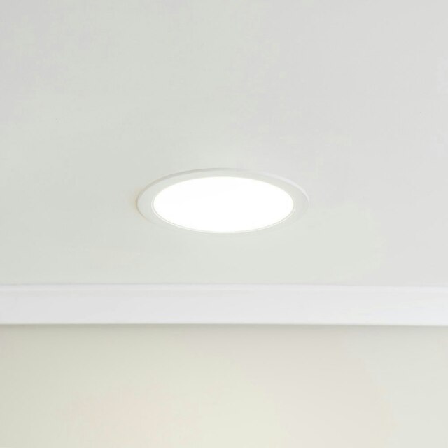 ValueLights Lacey White Round IP44 Bathroom Flush or Recessed ...