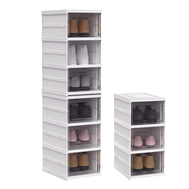 Living And Home Foldable Shoe Storage Rack With 3 Tiers by Tesco ...