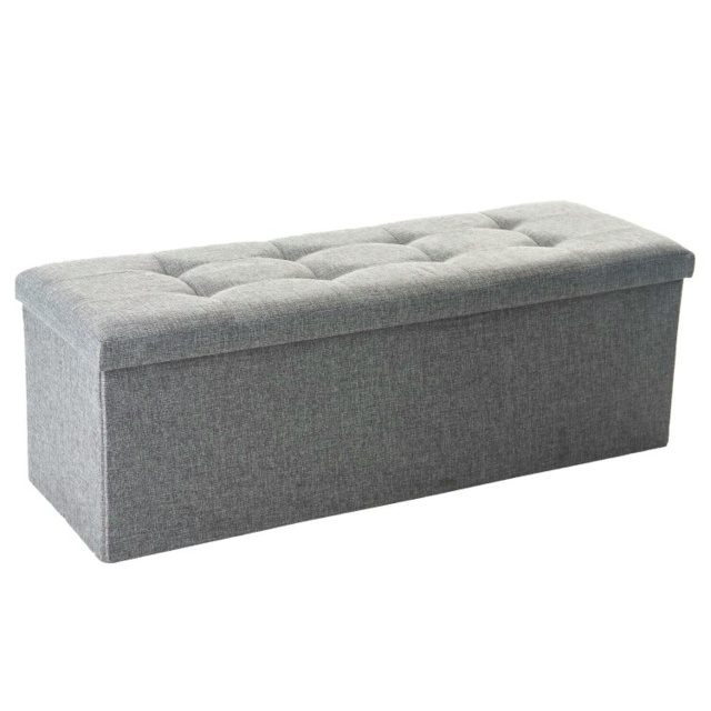 Ottoman Storage Box Bench Grey by Tesco - Marketplace | ufurnish.com