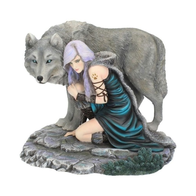Protector Wolf Figurine By Anne Stokes Limited Edition Fantasy Wolf ...