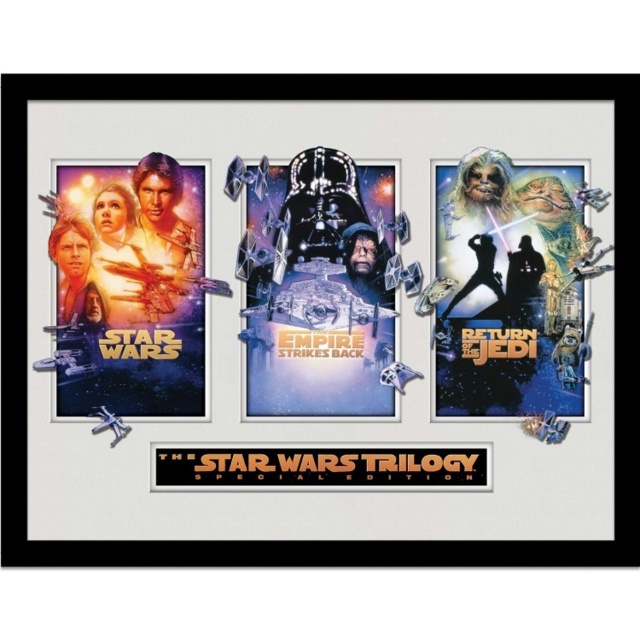 Star Wars (Trilogy) Framed 30X40Cm Breakout Print by Tesco ...
