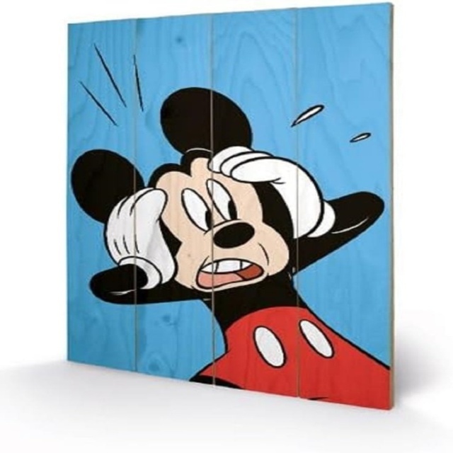 Mickey Mouse (Shocked) - Wood Panel by Tesco - Marketplace | ufurnish.com