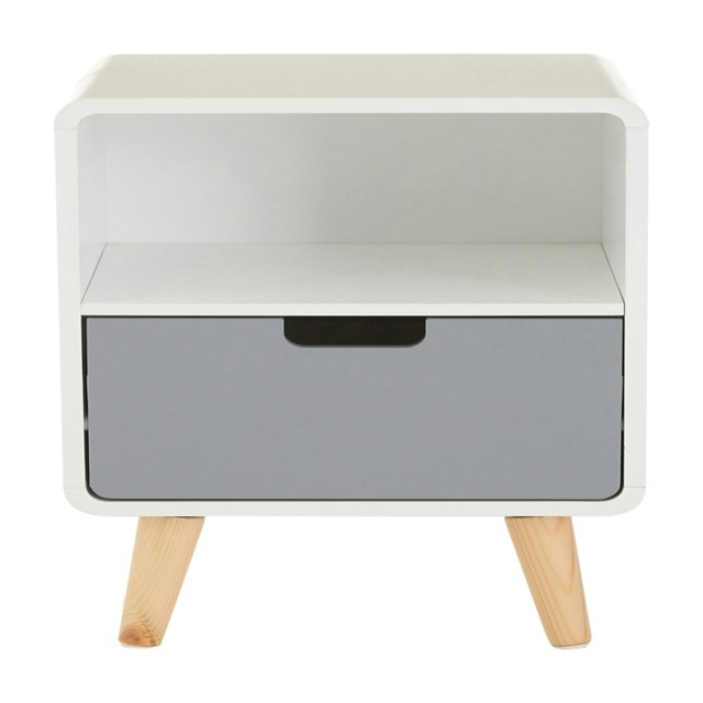 Interiors By Premier 1 Drawer Cabinet, Versatile Display Case, White ...