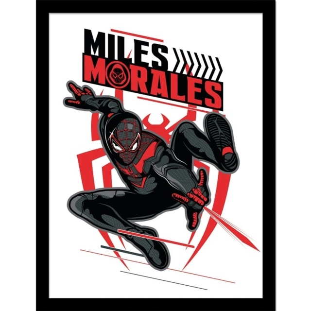 Spider-Man (Miles Morales) Framed 30X40Cm Print by Tesco - Marketplace ...