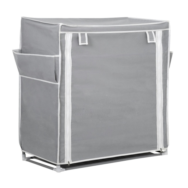 Grey With White Trim 5 Tier Shoe Rack Grey by Tesco - Marketplace ...