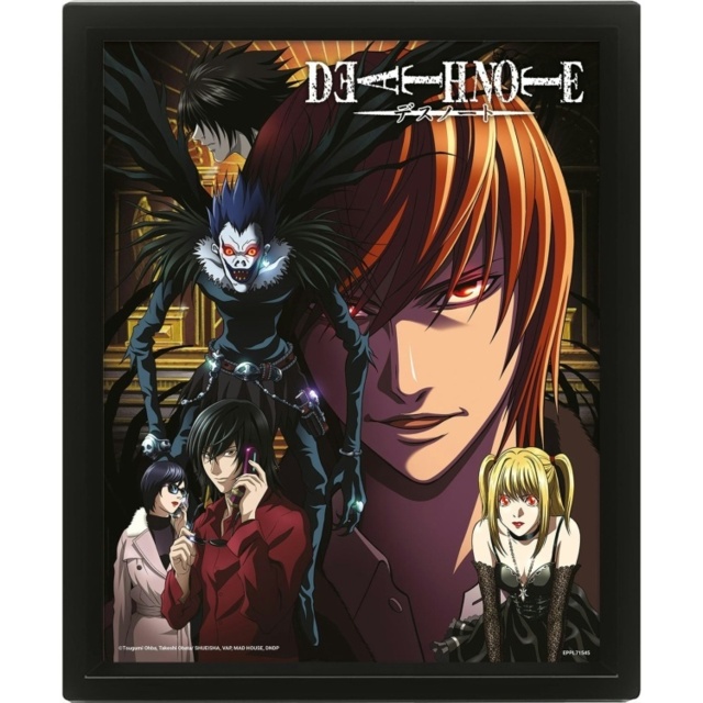 Death Note (Connected By Fate) 3D Lenticular Poster (Framed) - Death ...