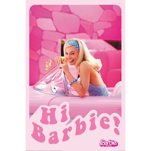 Barbie Text Poster - Pink - 91Cm X 61Cm by Tesco - Marketplace ...