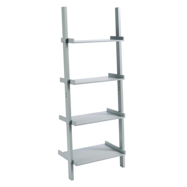 Ladder shelf bookcase 3 or 5 tier storage shelving unit display stand ...