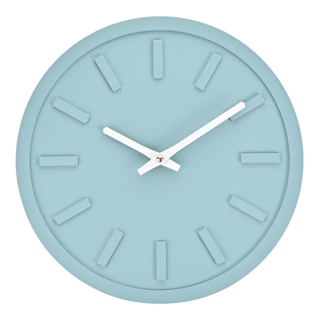 Interval Minimalist Wall Clock 30cm - Teal Blue Teal by Tesco ...