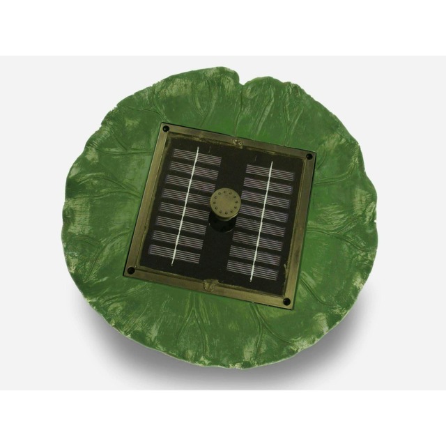 Primrose Floating Lily Pad Solar Water Fountain with Lights & Remote ...