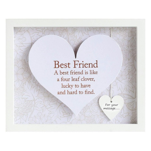 Sentiment heart frame - best friend multi one size by Tesco ...