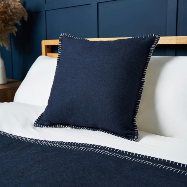 Bhs Felt Cushion With Blanket Stitch, Blue by Tesco - Marketplace ...