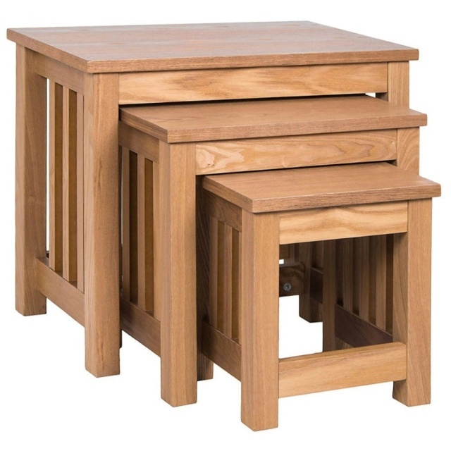 Vida Designs Ashton Nest Of Tables 3 Piece Set Nesting Sofa Bedside ...