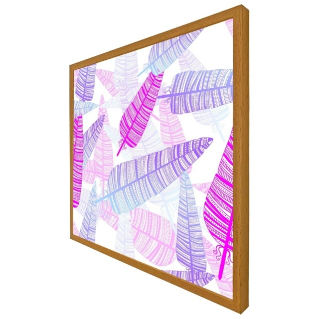 Purple Feathers (Picture Frame) Brown - Oak - S by Tesco - Marketplace ...