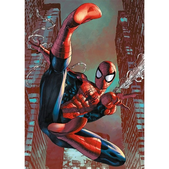 Spider-Man (Web Sling) 85X120X4Cm Stretched Canvas Print by Tesco ...
