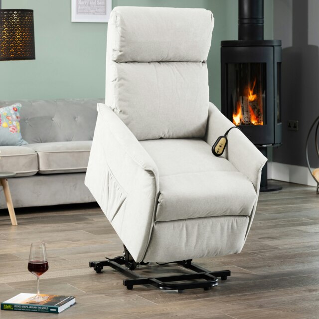 Milan Electric Lift Assist Rise and Recline Chair - Stone by Tesco ...