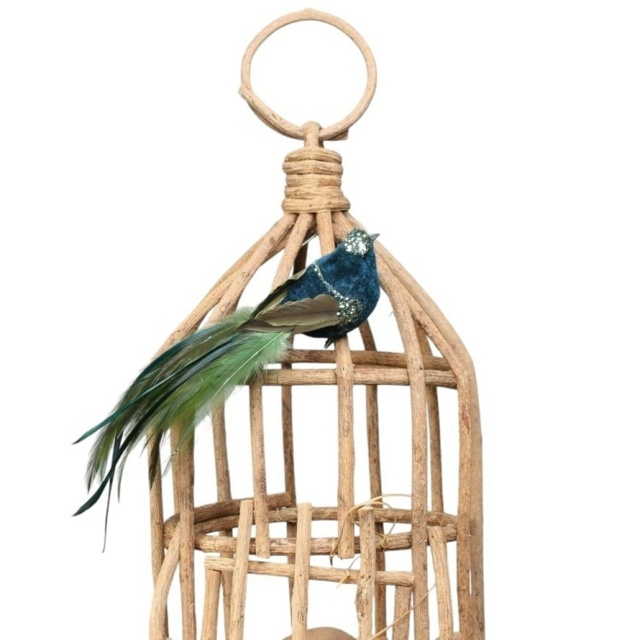 Decorative Green Princess Bird With Clip by Tesco - Marketplace ...