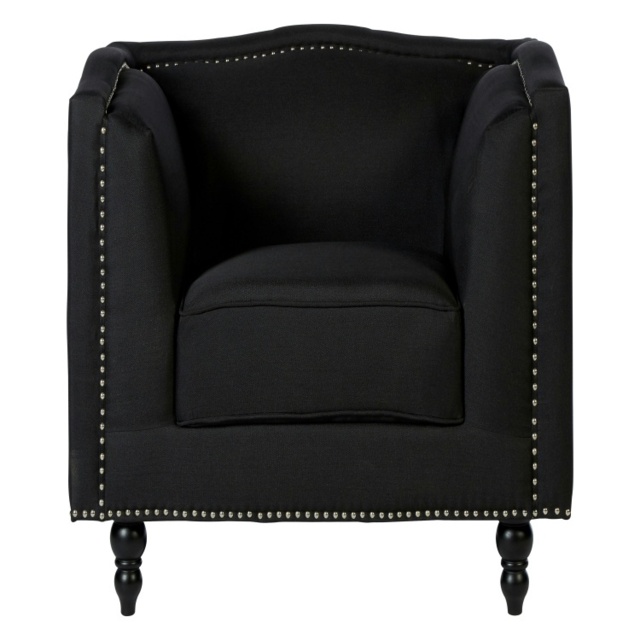 Interiors By Premier Black Fabric Chair, Enchanting Sleep Chair, Easy ...
