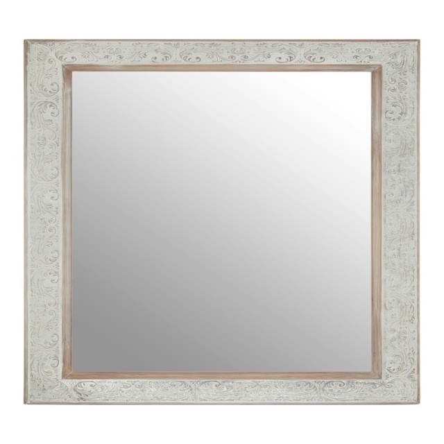 Yasmina Antique Silver Rectangular Wall Mirror Silver by Tesco ...