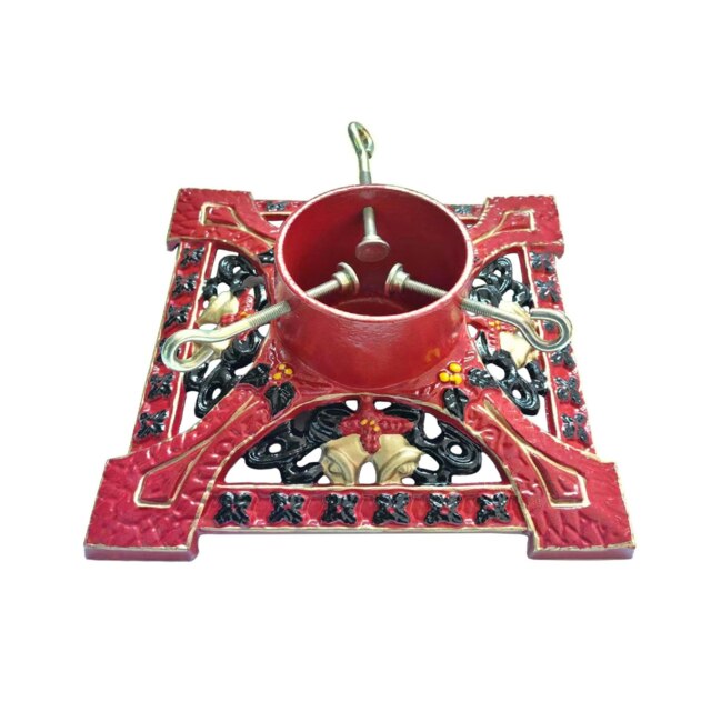 Holly international cast iron christmas tree stand for real trees up to ...