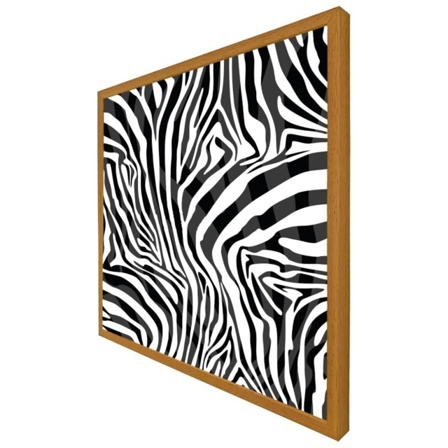 Zebra Animal Print (Picture Frame) Brown - Oak - S by Tesco ...