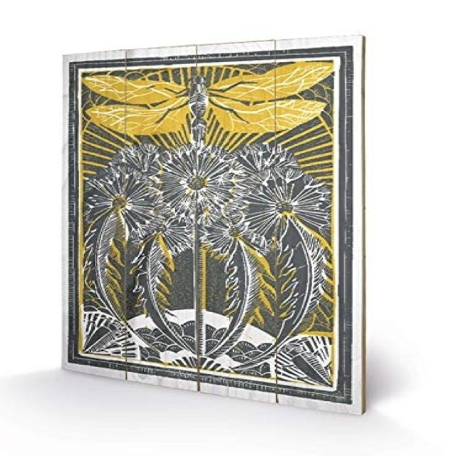 Amanda Colville (Dragonfly & Dandelions) - Wood Panel by Tesco ...