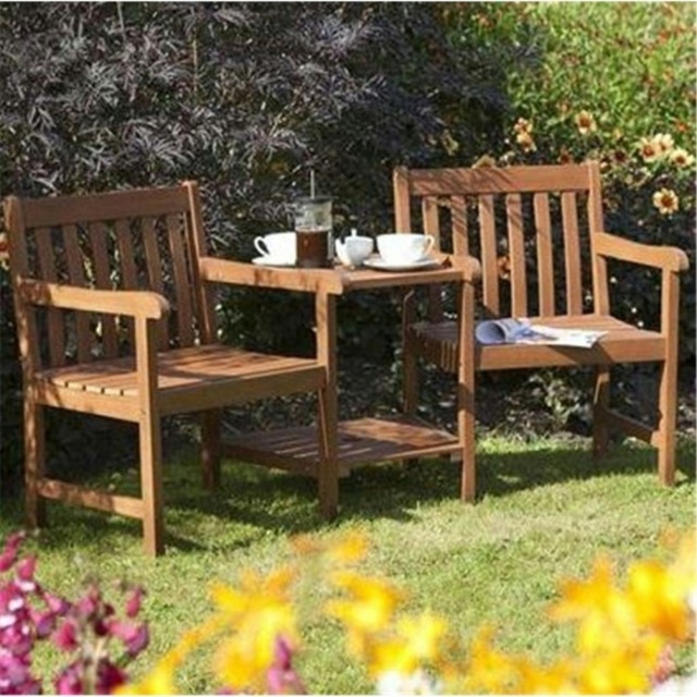 2 Seater Deluxe Hampton Hardwood Companion Garden Seat (6Ft X 2Ft) by ...
