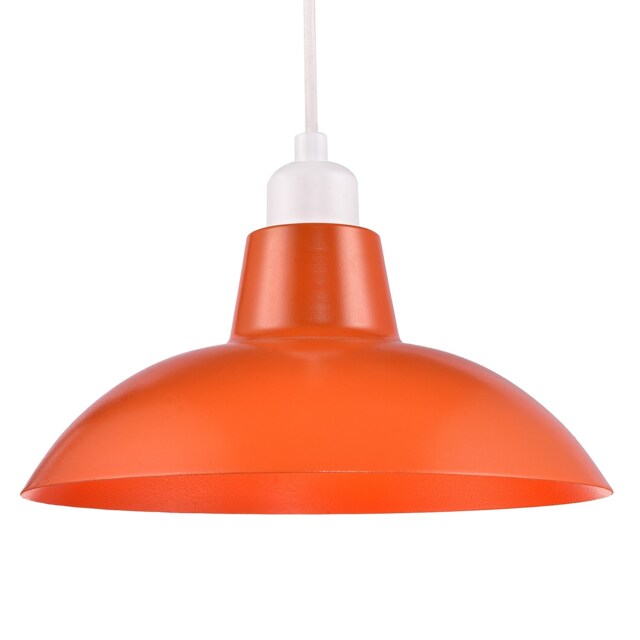 Industrial Retro Designed Matt Vibrant Orange Curved Metal Ceiling ...