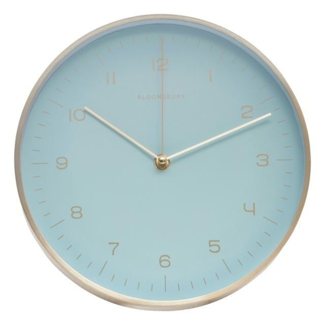 Interiors By Premier Versatile Gold And Mint Green Finish Wall Clock ...