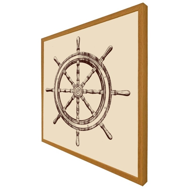 Ship Wheel (Picutre Frame) Brown - Oak - S by Tesco - Marketplace ...