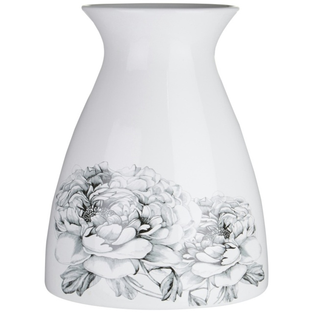 White And Black Bloom Vase White by Tesco - Marketplace | ufurnish.com