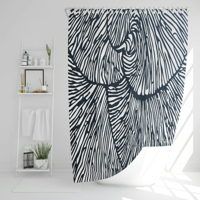 Biophilic Design With Natural Analogues Texture (Shower Curtain) by ...