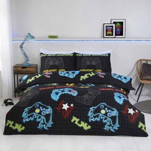 Gamer Duvet Cover Set - Single - Multi by Tesco - Marketplace ...