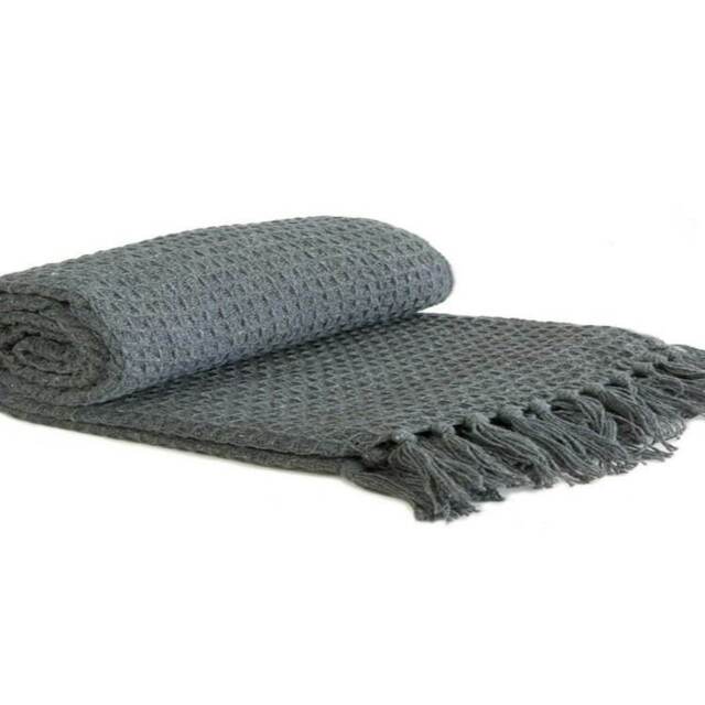 Honeycomb Throw 70 X 100 Inch Charcoal by Tesco - Marketplace ...