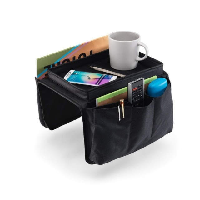 Ingenious Black Arm Chair Caddy by Tesco - Marketplace | ufurnish.com